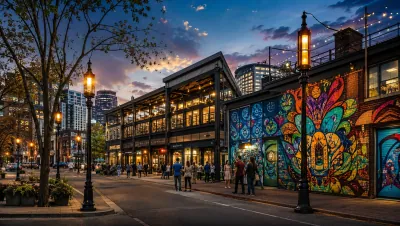 NoDa arts district street scene